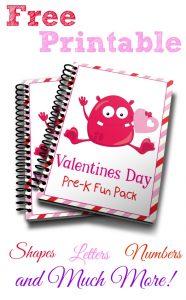Valentine Monster Preschool Printable Fun Pack